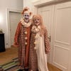 Clown Corset Harlequin Blue and Red Circus Outfit Cottagecore Romantic ...