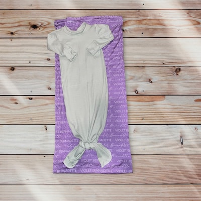 Baby Gown Sewing Pattern, Knotted Baby Gown Sewing Pattern, Newborn ...