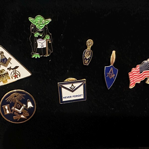Masonic Widow "broken Column" Pin - Etsy