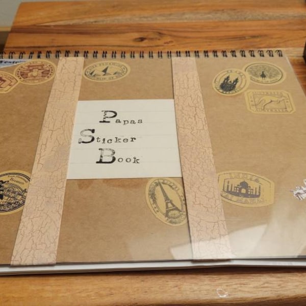 Reusable Sticker Book | A5 Spiral Bound Glitter Cardstock Cover Sticker ...