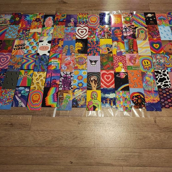 110pcs Indie Wall Collage Kit, Indie Wall Collage, Retro Wall Collage ...