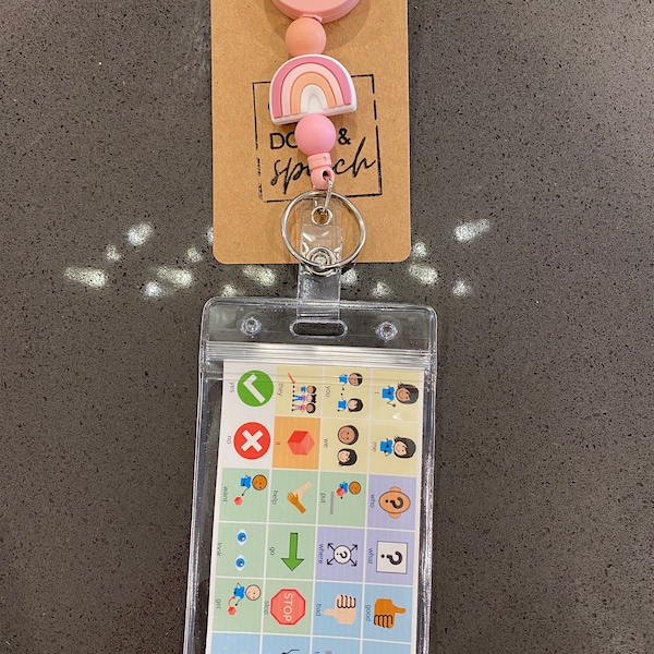 Mini Core Communication Board: Travel AAC Lanyard - Etsy