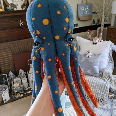 Nautilus Plush Toy, Handmade Vintage Art Toy, Cute Plushies, Weird Gift ...