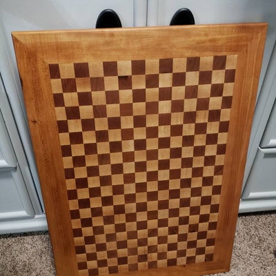 Cherry Hardwood Cutting Board With Maple and Walnut Accents - Etsy