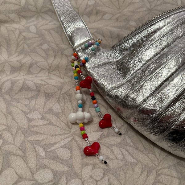 Adorable Happy Face Bag Charm, Multicolored Smiling Face Purse Charm ...