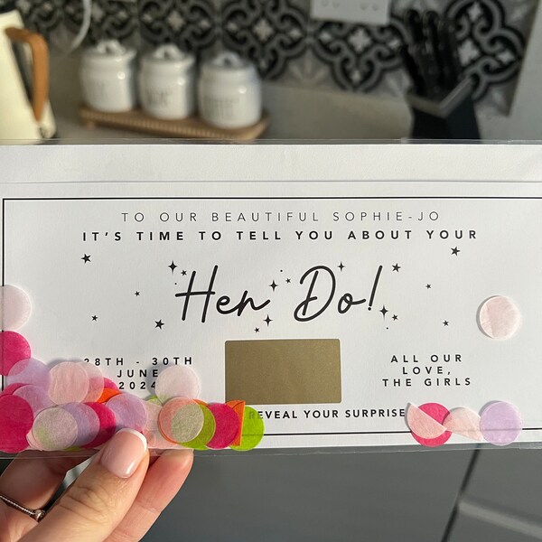 Anniversary Scratch Card Gift Voucher/personalised/special/surprise ...