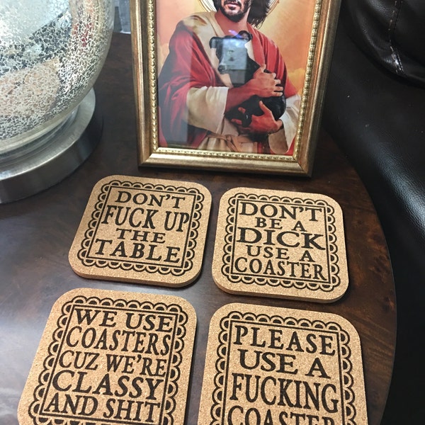 Treble Clef Music Notes Drink Coaster Set of 4 Gift Idea for Music ...