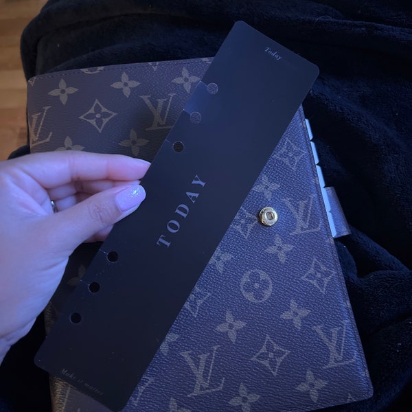 Minimal Planner Page Marker | Black Snap in Today Planner Bookmark for ...