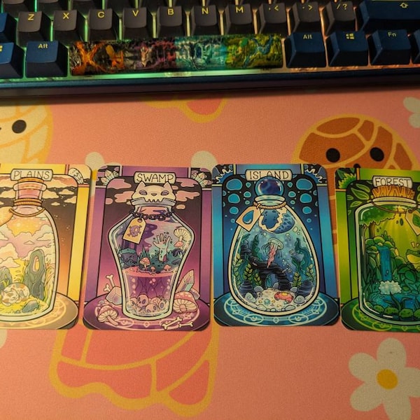 5 Plains Cards // Illustrated Basic Lands for Magic the Gathering - Etsy
