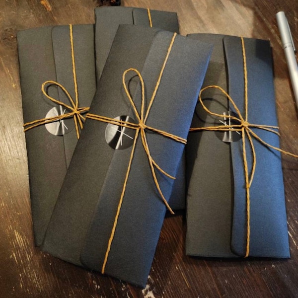 Leather Card Holder With Sliding Mechanism, Minimalist Design - Etsy