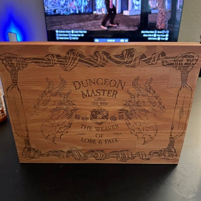 Custom Dungeon Master Screen Wooden RPG Screen Gift Table Top Games ...
