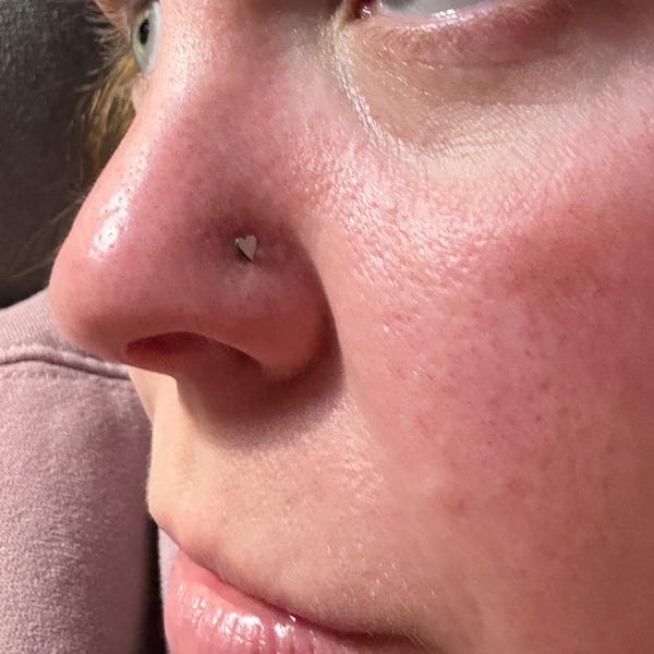Titanium Tiny Heart Threadless Push Pin Labret, 2/2.5/3/3.5 Heart Flat ...