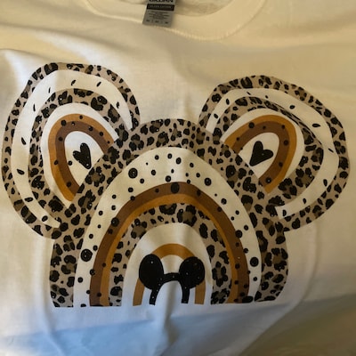Leopard Disney Tee, Leopard Print Cute Disney Shirt, Cute Disney Shirt ...