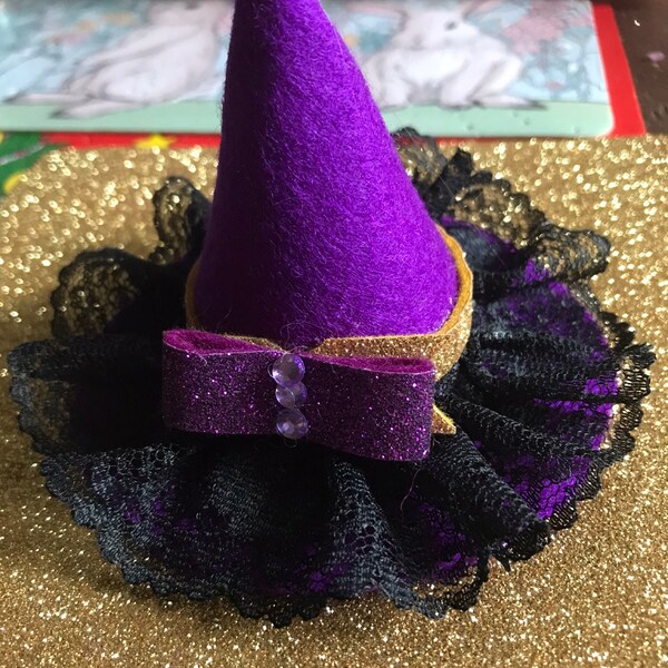 Witch Hat Bow SVG, Halloween Hair Bow Template, Cricut Bow SVG, Witches ...
