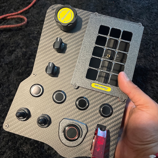 Sim Racing Flag Display & Mini Button Box – RGB LED Matrix for Simhub ...