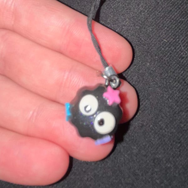 Cute Susuwatari Charm, Susuwatari Phone Charm, Cute, Soot Sprite Charm ...