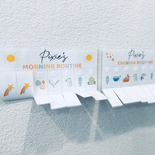 Weekly Routine Chart Kids Weekly Planner Cards Visual Calendar Toddler ...