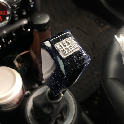 HOLOGRAPHIC Black KNOB, Shift Knob, Specific Thread Mount or Universal ...