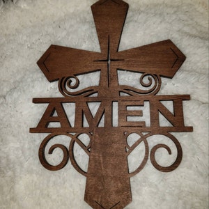 Personalized Split Name Cross, Cross Wall Name Sign, Wooden Last Name ...