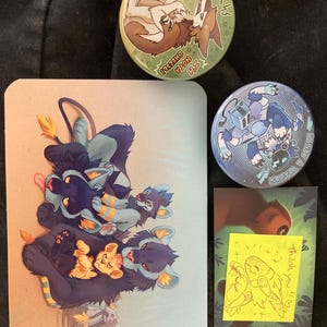 Squirrel, Donkey, Platypus & Dog BADGE / MAGNET Fantasy Transformation ...