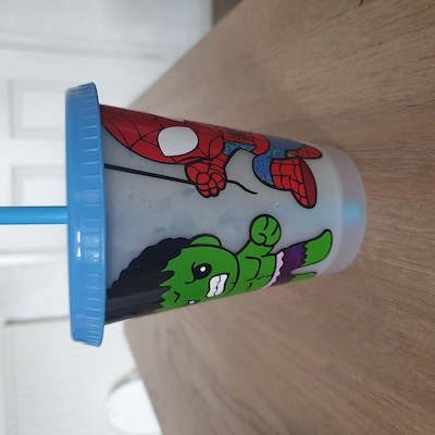 Kids/childrens Personalised Character Themed Cold Cups/tumblers - Etsy