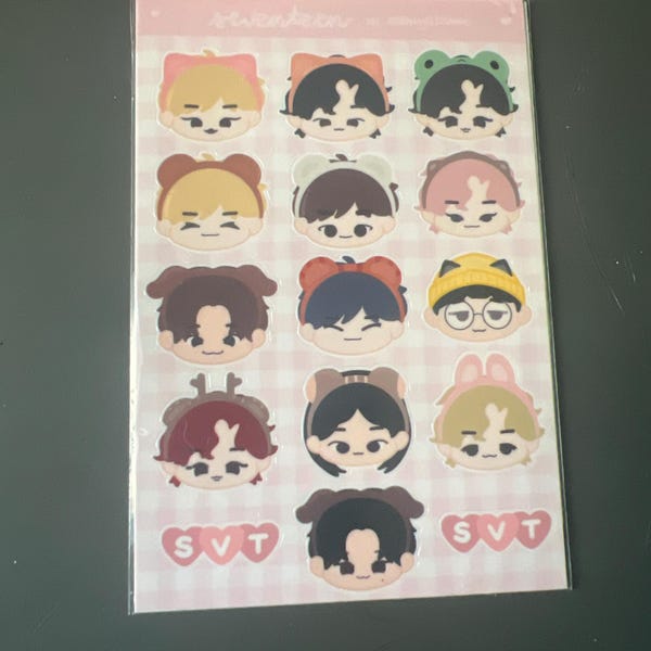 SEVENTEEN Sticker Sheet - Etsy
