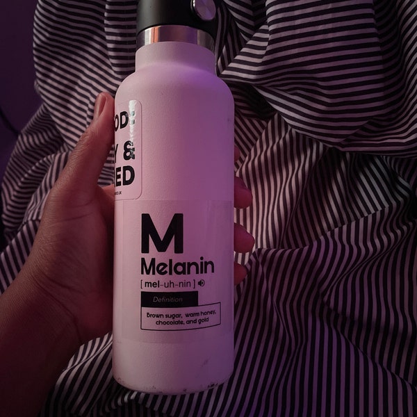 Melanin Composition Holographic Die Cut Sticker, Black Pride Sticker - Etsy