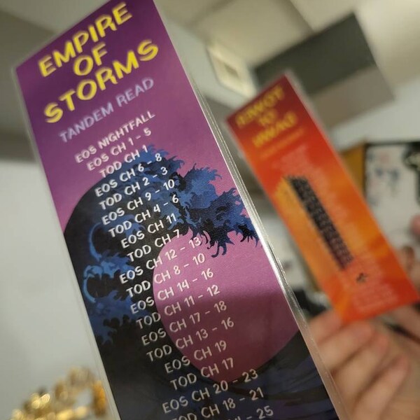 ONE Throne of Glass Tandem Read Bookmark - Double Sided - TOG Book Mark ...