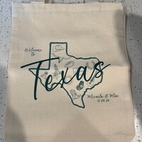 Austin Texas Welcome Tote Bag Destination Wedding Welcome Totes Texas ...