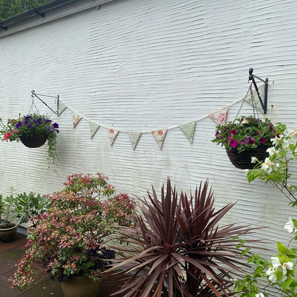 New!!…shabby Chic Green Bunting - Etsy
