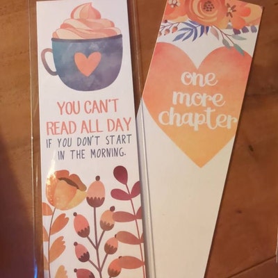 Cozy Fall Watercolor Printable Bookmarks Autumn Bookmark Set - Etsy