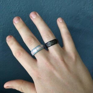 Trans Pride Stainless Steel Ring - Etsy