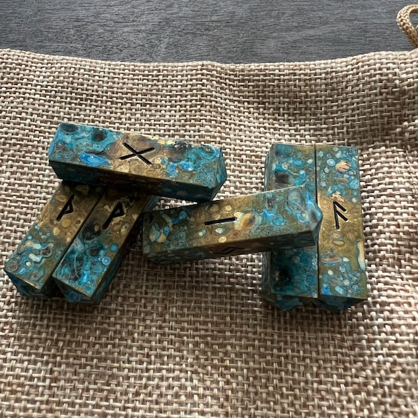 Rune Casters: Brass Runes for Role Playing Games, Scrying, and Magic - Etsy