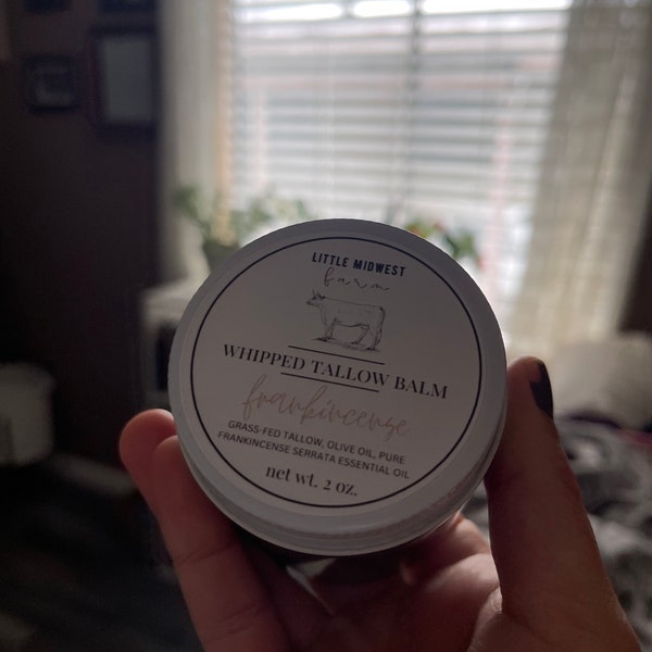 Grass-fed Whipped Beef Tallow Balm Grass-finished Tallow Skincare ...