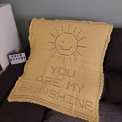 Crochet Blanket Pattern Diamond Checkers Filet Blanket PDF, Uk and Us ...