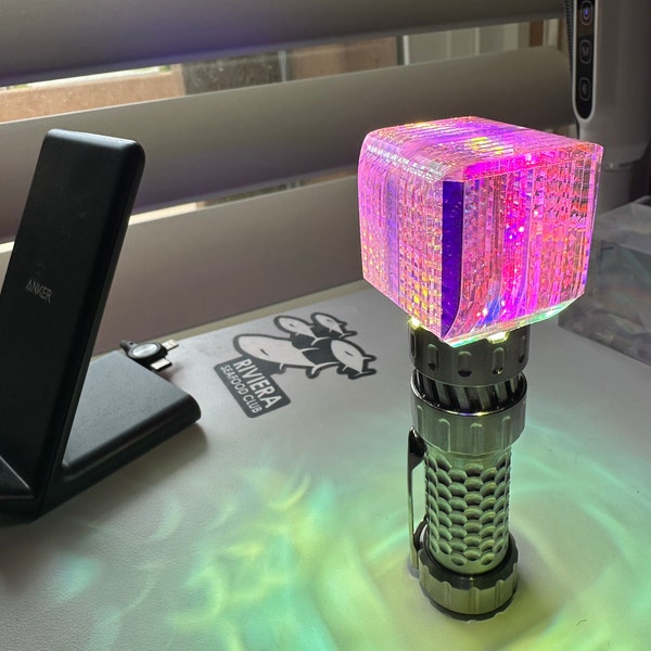 Dichroic Tesseract Cube - Etsy