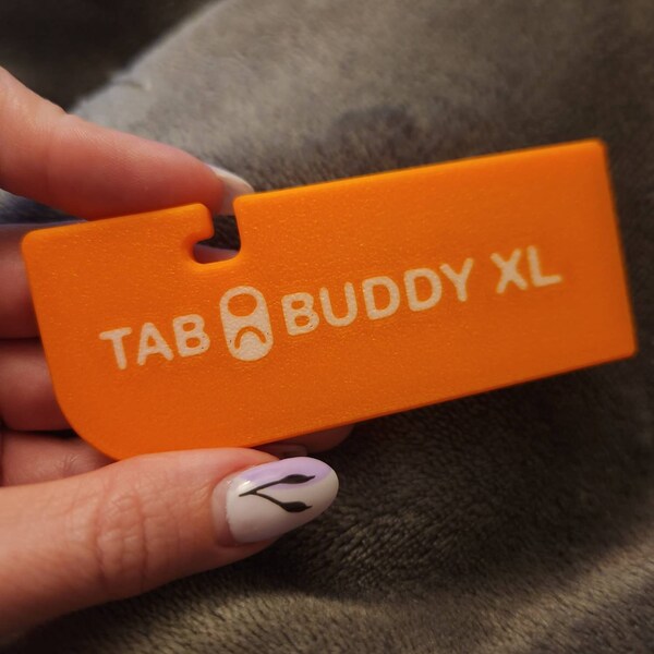 Tab Buddy XL Colors- Food Can Tab Opener Help for Long Nails, Sore Hands; Assistive Veggie, Soup ...