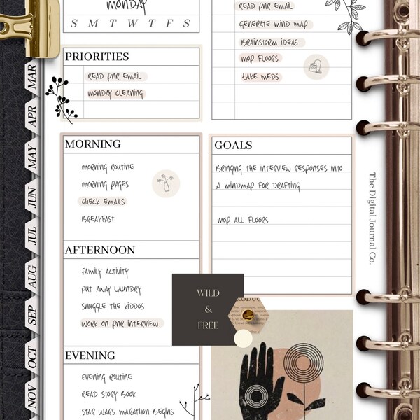 Dates - Rectangle - Black - 365 ~ Djco (digital Stickers, Planner ...