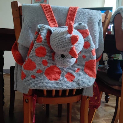 Crochet Pattern for Leaves Backpack. Practice Tapestry Crochet - Etsy