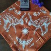 Jackrabbit Desert Bandana/handkerchief/mask - Hare, Moths, Joshua Tree ...