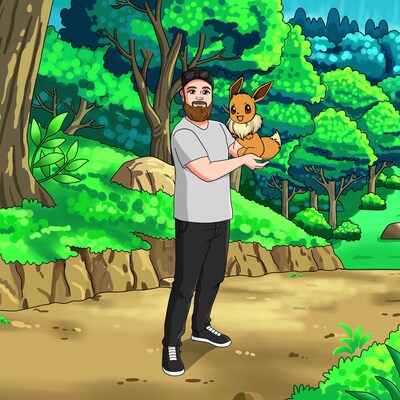 Custom POKEMON Character Portrait From Photo DIGITAL COPY Personalized ...