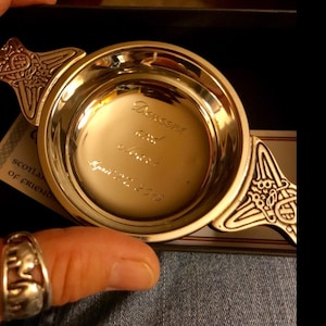 Scottish Wedding Gift Engraved Quaich Personalised Quaich Wedding ...