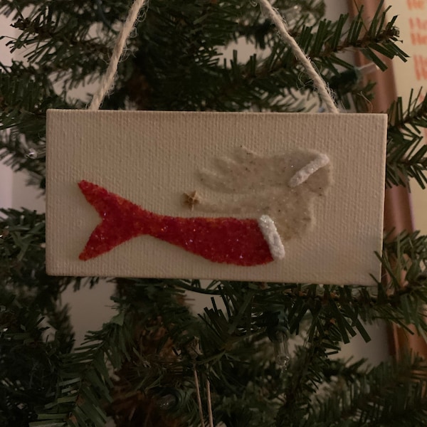 Santa Mermaid, Mermaid Santa, Christmas Mermaid, Christmas Ornament ...