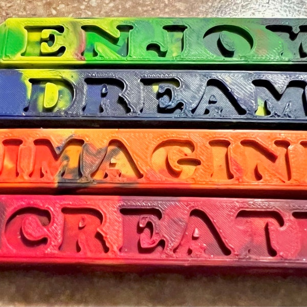 Personalized Crayon Mold, Custom Text, DIY Craft - Etsy
