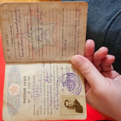 Original Old Soviet Driving License of the USSR Document of the USSR ...