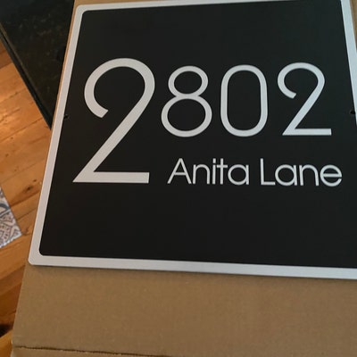 HOUSE NUMBERS SIGN, Modern House Sign, Custom House Numbers, House ...