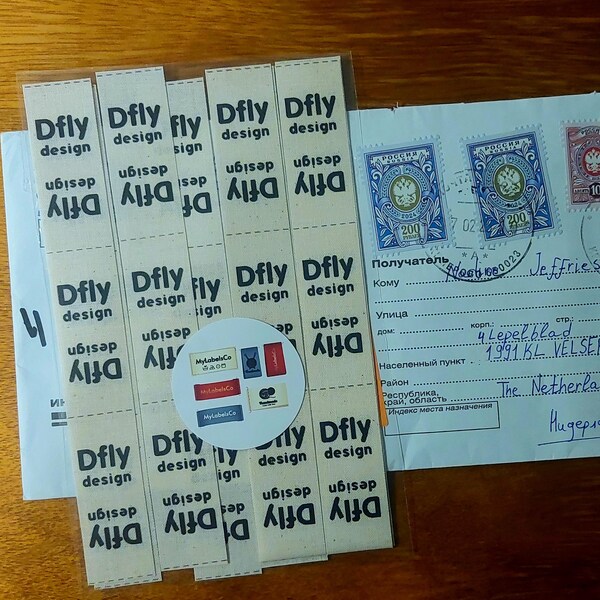 Fold Over Labels - Custom Clothing Labels for Handmade Items on Organic ...