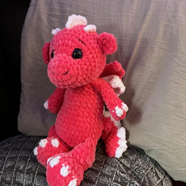 Dragon Crochet Pattern: Baby Plush Amigurumi Toy (PDF Pattern English ...