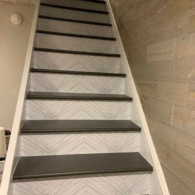 Weathered Wood Stair Riser, Window Sill, Tile Stickers 7 Inch X 36 Inch ...