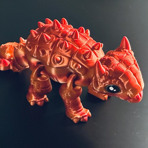 Ankylosaurus Articulated Fidget Dinosaur Toy 3D Printed Toonz Factory ...